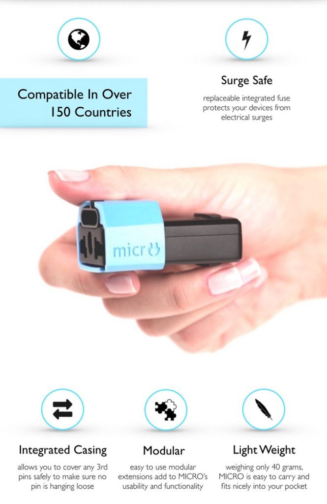 MICRO - The World's Smallest Universal Travel Adapter - Legit Gifts