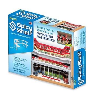 Spicy Shelf Patented Spice Rack and Stackable Organizer - Legit Gifts