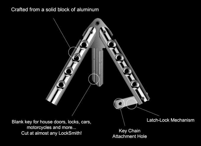 Butterfly Key - Butterfly Knife Style Key Blanks - Legit Gifts