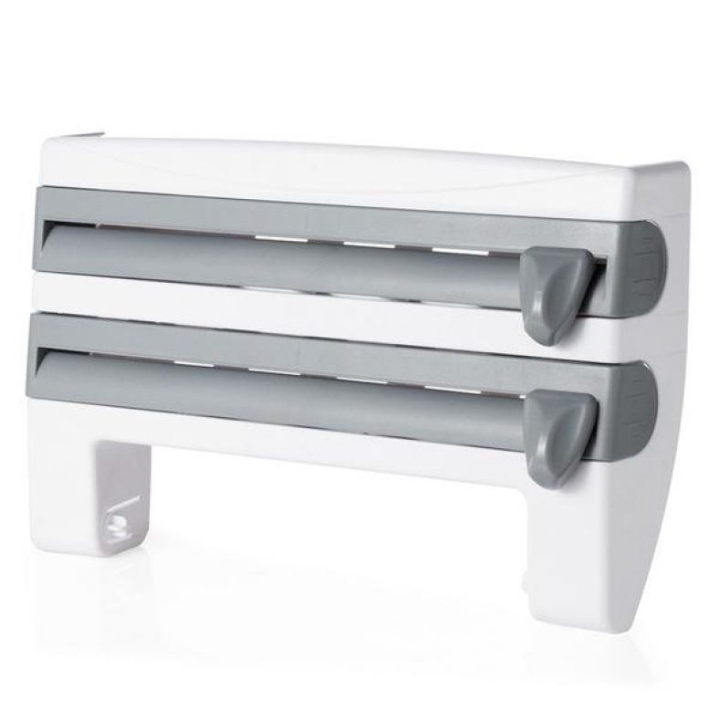 4 In 1 Kitchen Wrap Dispenser Tinfoil Plastic Paper And More Legit