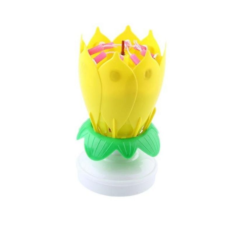 Magical Rotating Lotus Flower Candle Is A Beautiful Birthday Surprise ...