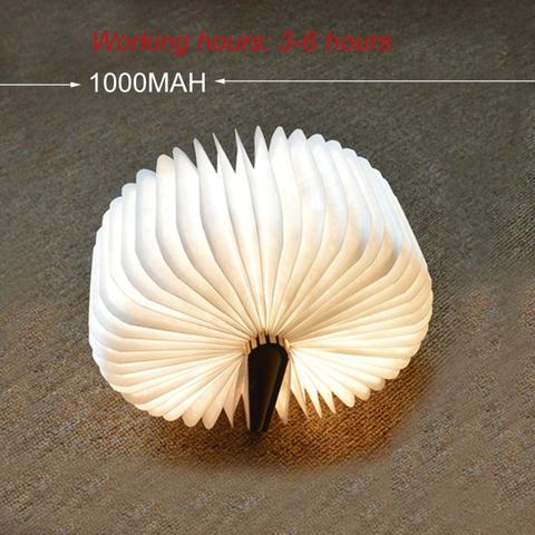 Wooden Foldable LED Book Lamp - Legit Gifts