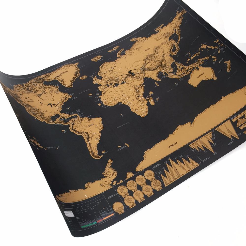 Scratch Map Lets You See Where You've Been - Legit Gifts