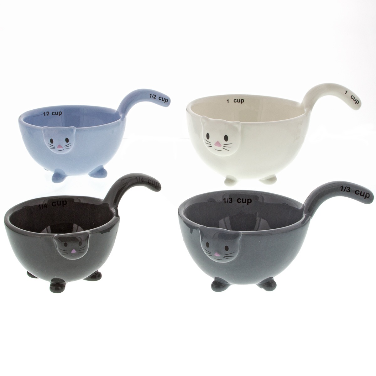 Ceramic Cat Measuring Cups/Spoons - Legit Gifts