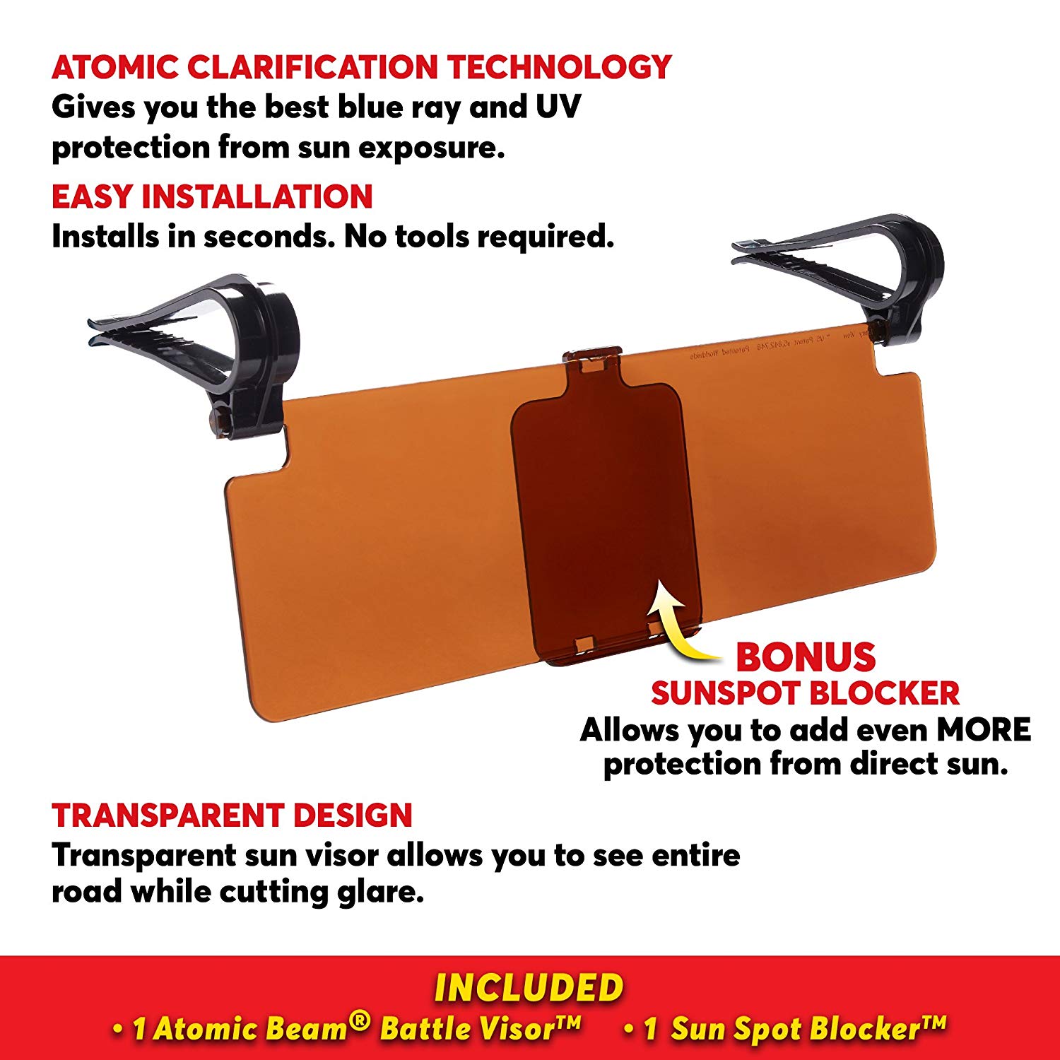 Bulbhead BattleVisor - Best Anti-Glare Car Visor - Legit Gifts